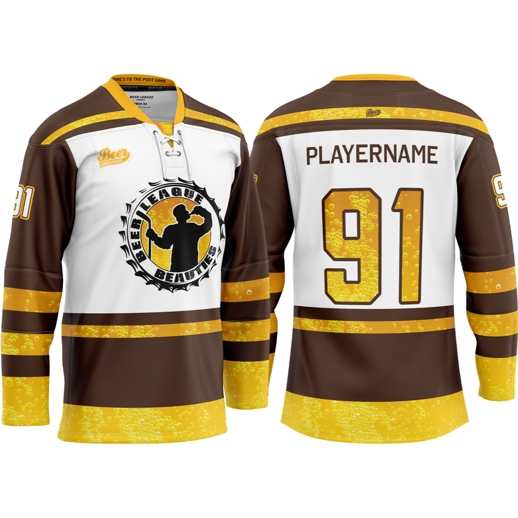 Beer League Beauties Sublimated Hockey Jersey - Beer League Sports