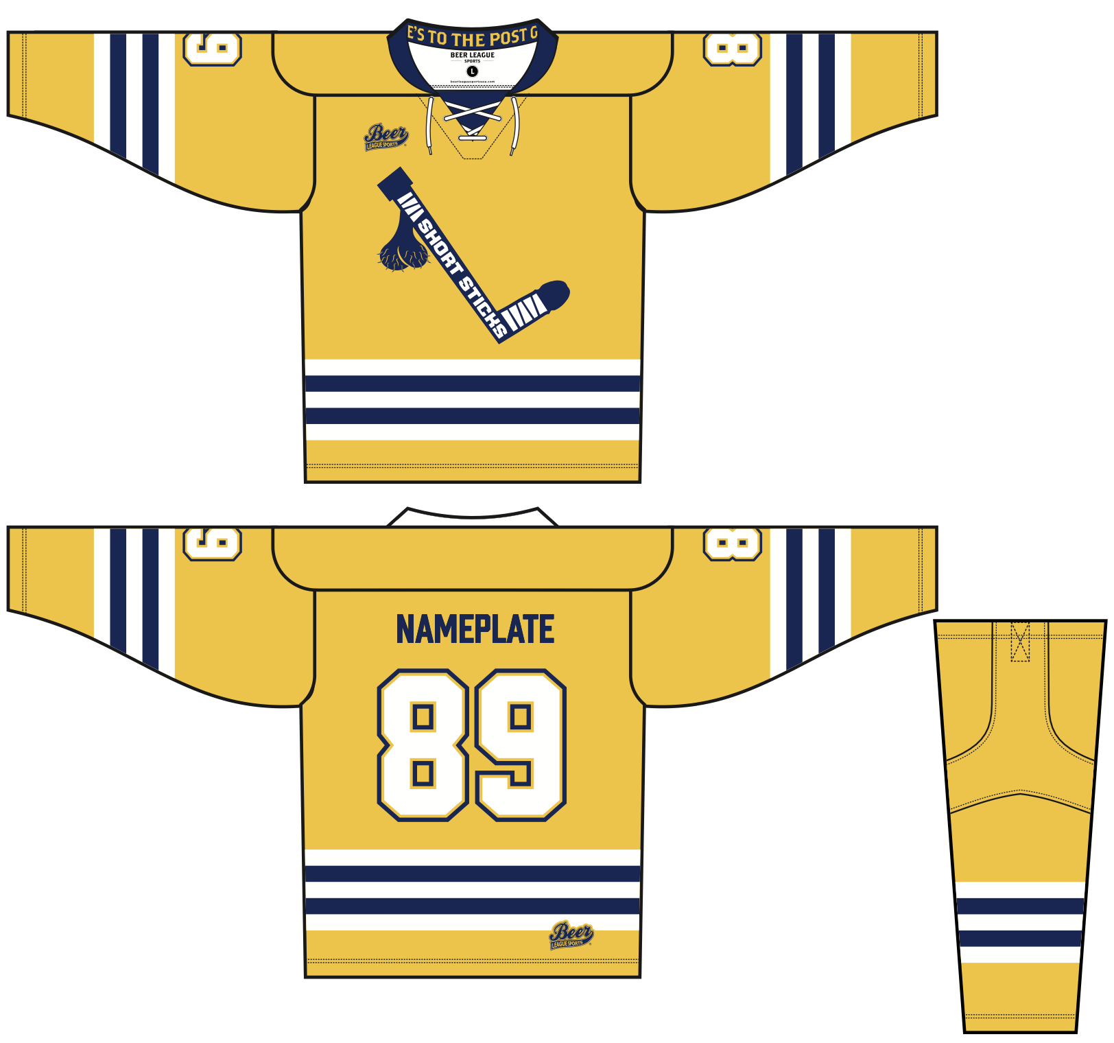 Short Sticks - Custom Jerseys - Beer League Sports