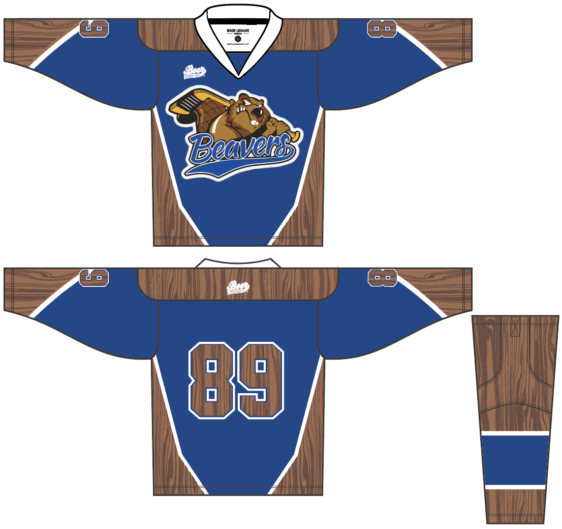 Bangin beavers - Custom Jersey - Beer League Sports