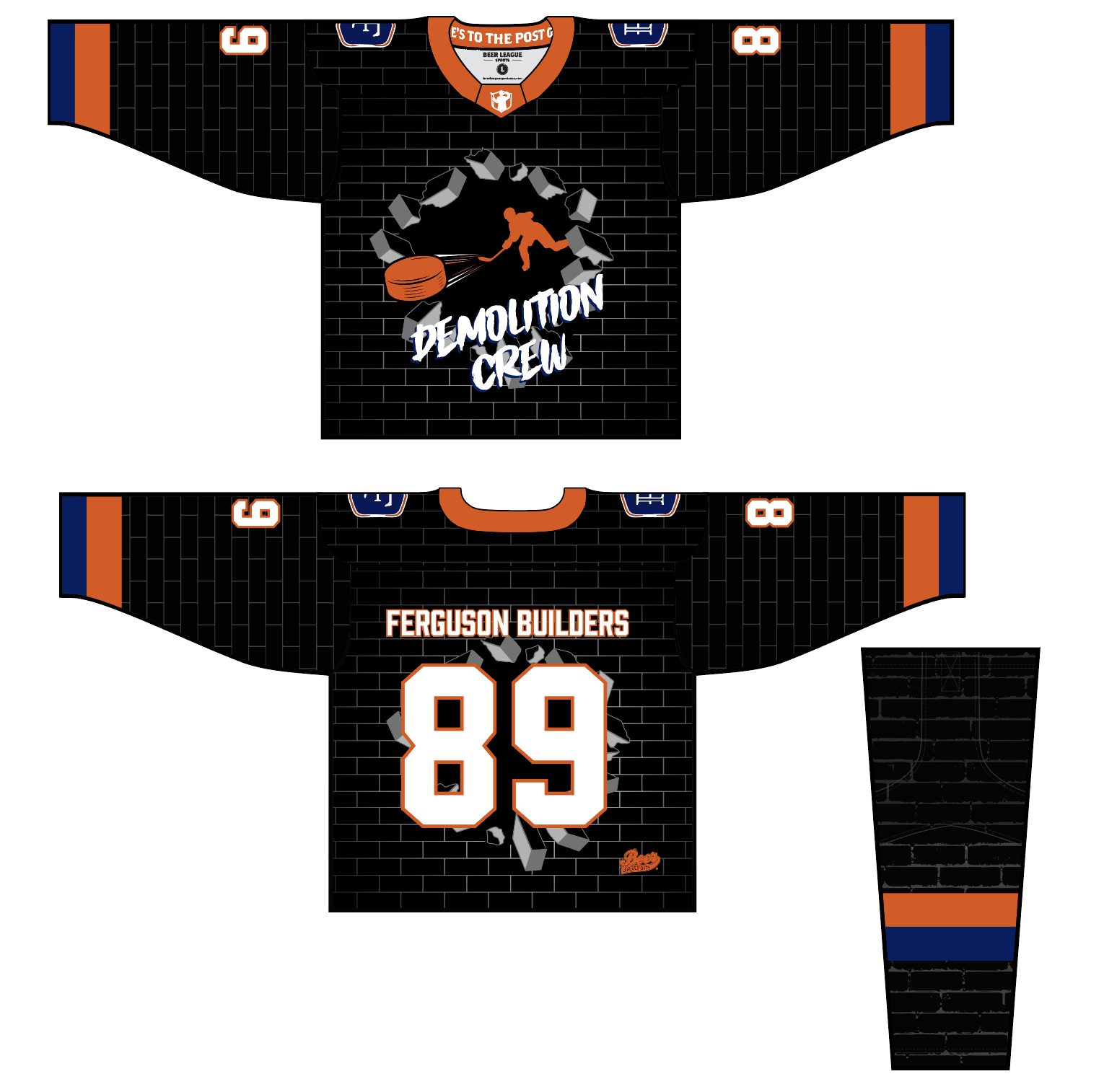 Demolition Crew - Custom Jerseys - Beer League Sports